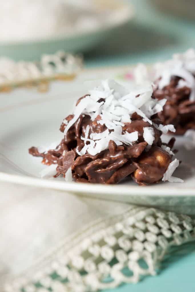 Easy Chocolate Coconut Clusters - Cup of Zest