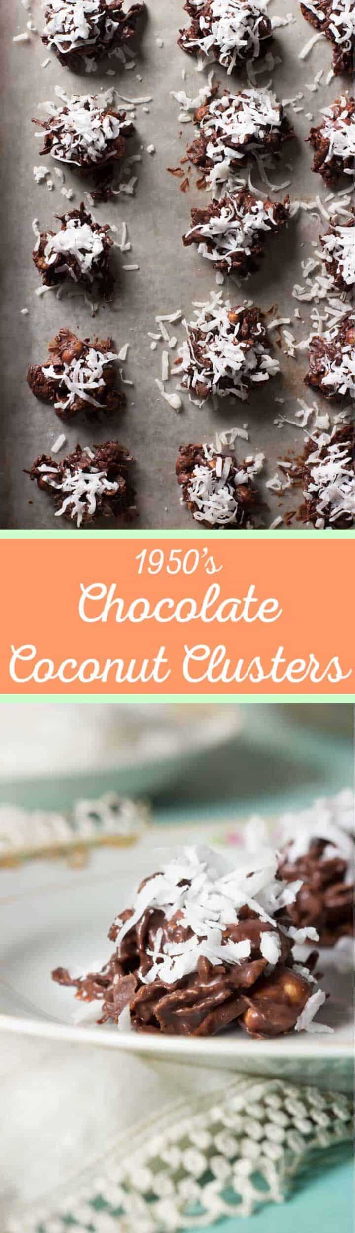Easy Chocolate Coconut Clusters - Cup of Zest