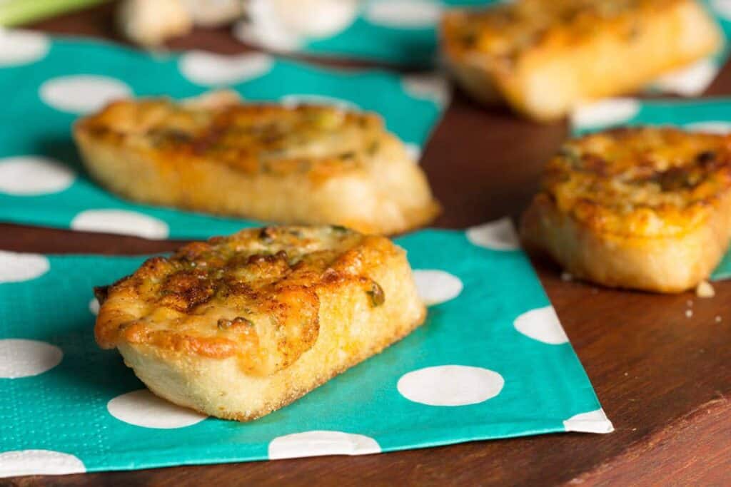 Parmesan Scallion Toasts - Cup of Zest