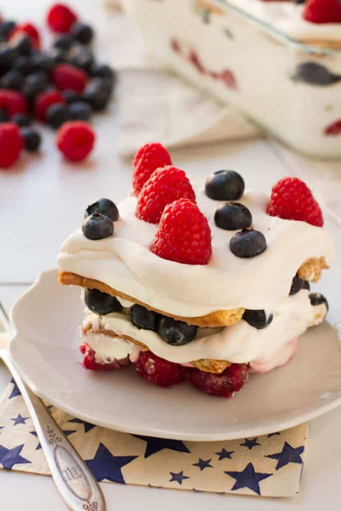 1930's No-Bake Berry Icebox Cake - Cup of Zest
