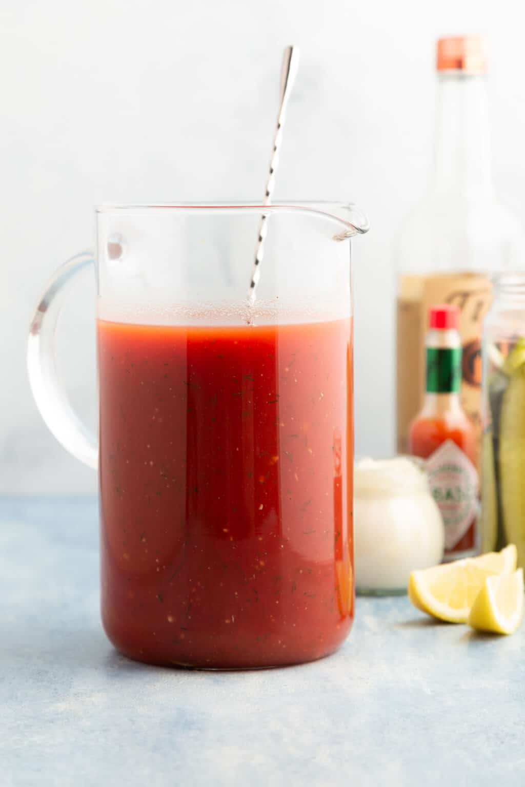 Big Batch Bloody Mary (Easy Pitcher Recipe) - Cup of Zest
