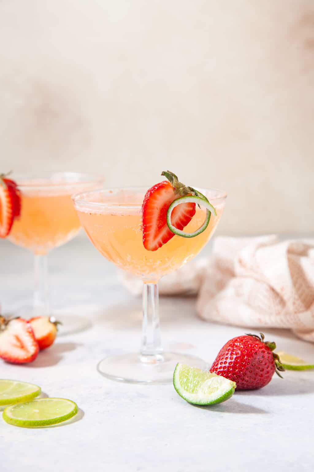 Shaken Strawberry Daiquiri Mocktail - Cup of Zest