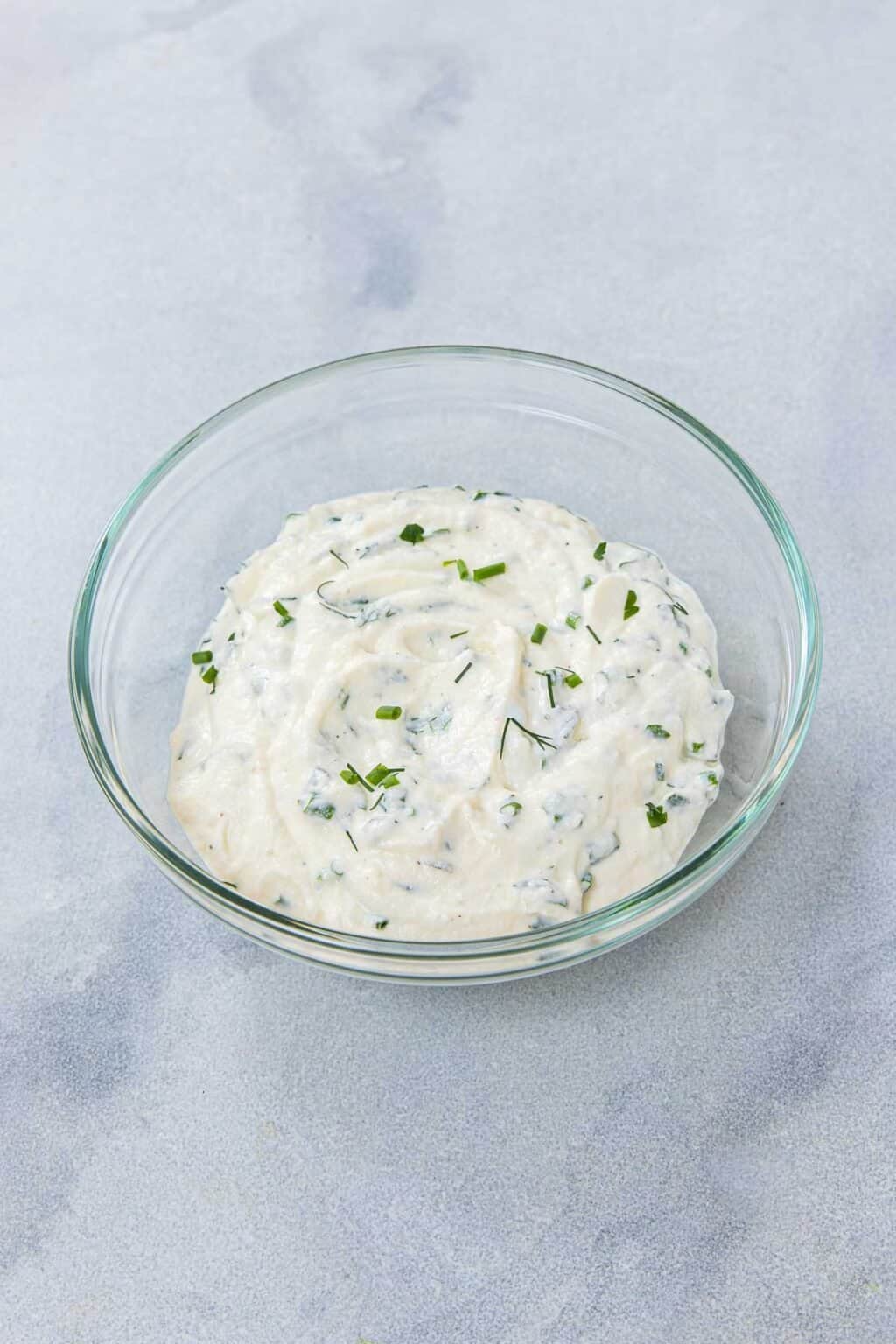 Garlic and Herb Whipped Ricotta Dip (Chilled) - Cup of Zest