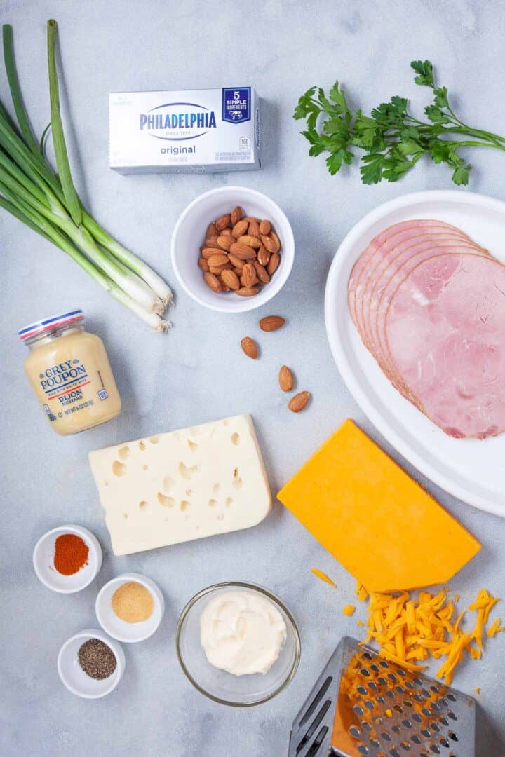 Ham and Cheese Cheese Ball (Easy Party Recipe) - Cup of Zest