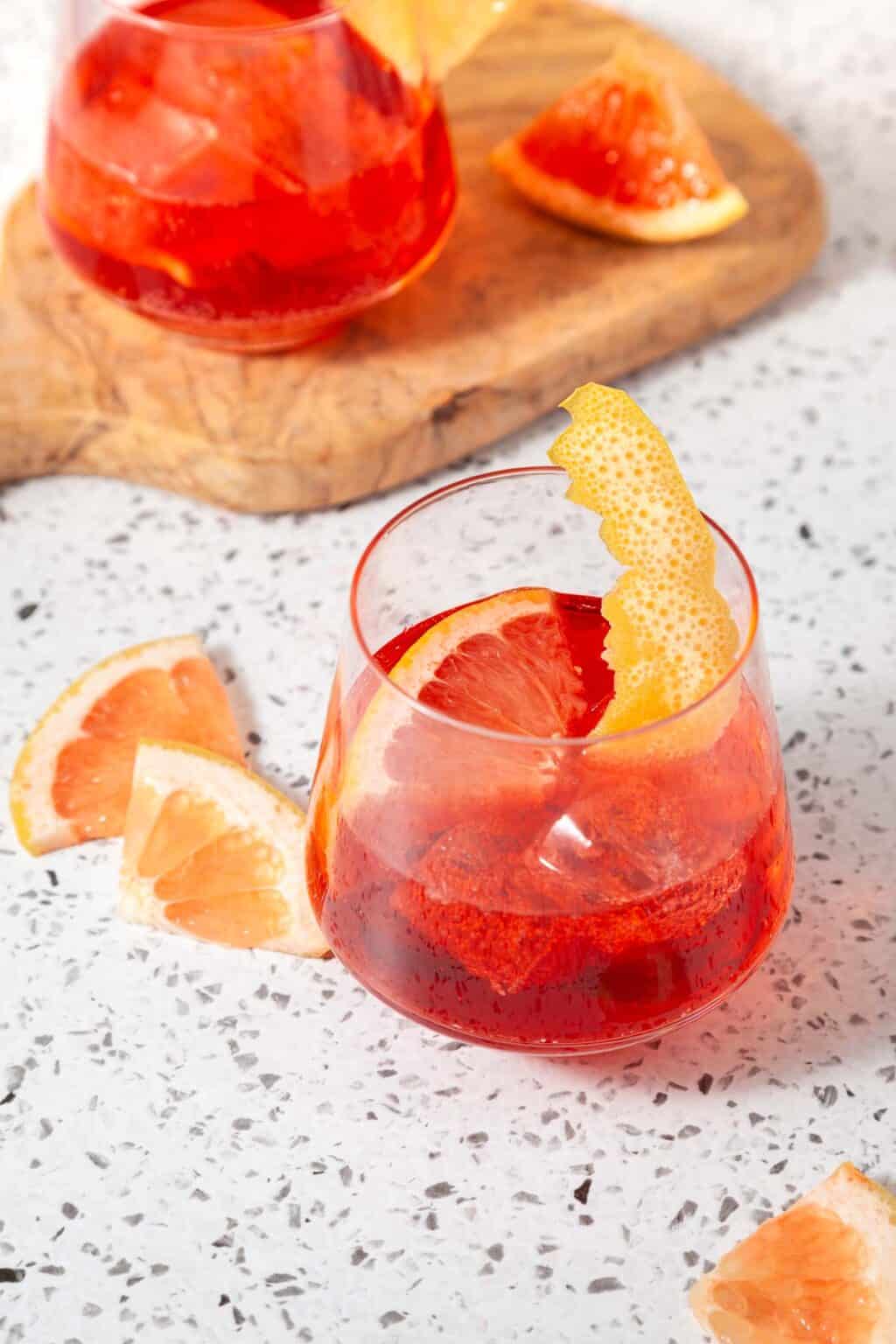 5 Ingredient Sparkling Negroni Punch - Cup of Zest