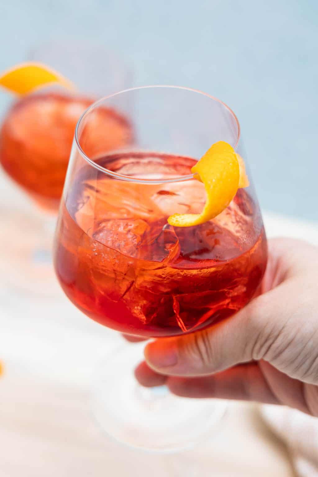 5 Minute Negroni Spritz Cocktail - Cup of Zest