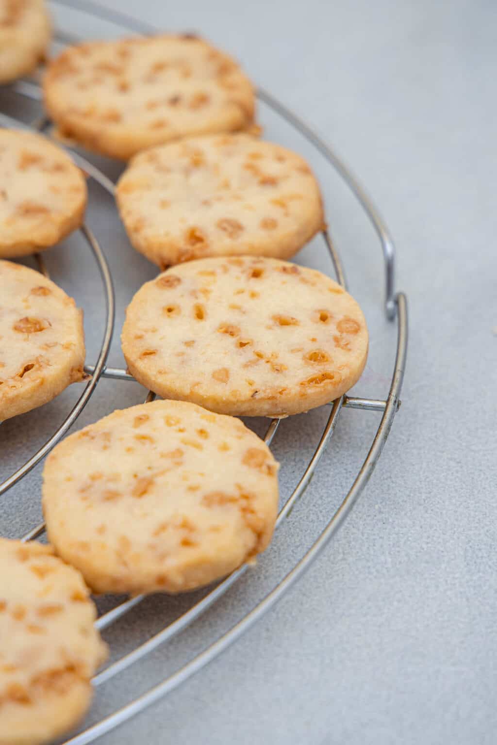 Buttery Slice and Bake Toffee Shortbread Cookies - Cup of Zest