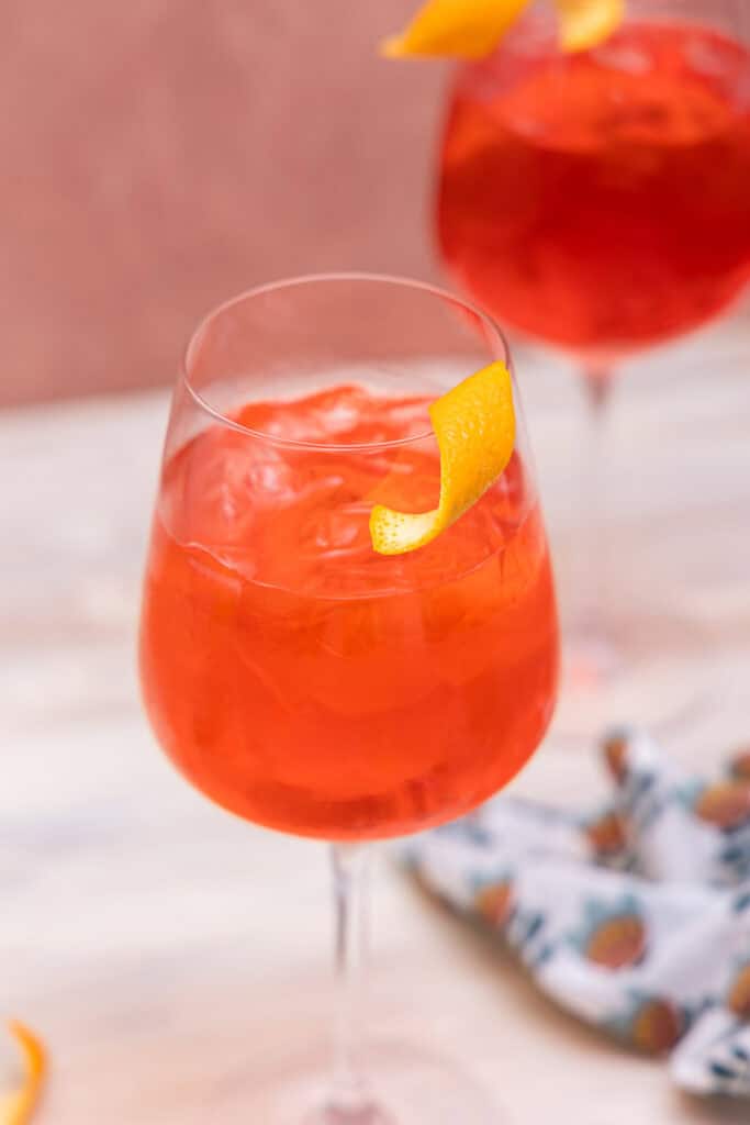 5 Minute Campari Spritz Cocktail - Cup of Zest